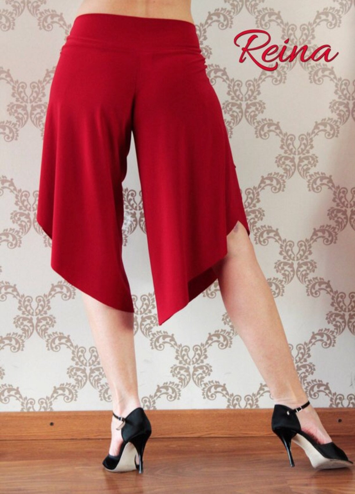 Tango Milonga Salsa Dance Pants Black Red Dark Green With - Etsy UK