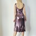 Metallic Purple Tango Dress: Ruffle Bottom Sparkling Dance Dress - Etsy