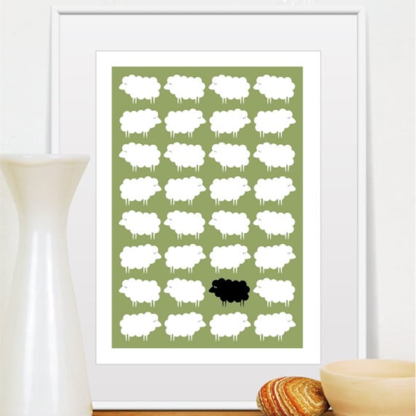 Sheep Poster - Etsy