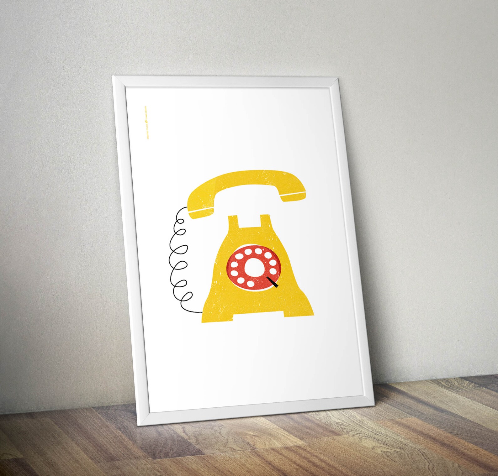 Printable Yellow Phone Wall Art Modern Art Art Print Phone - Etsy UK