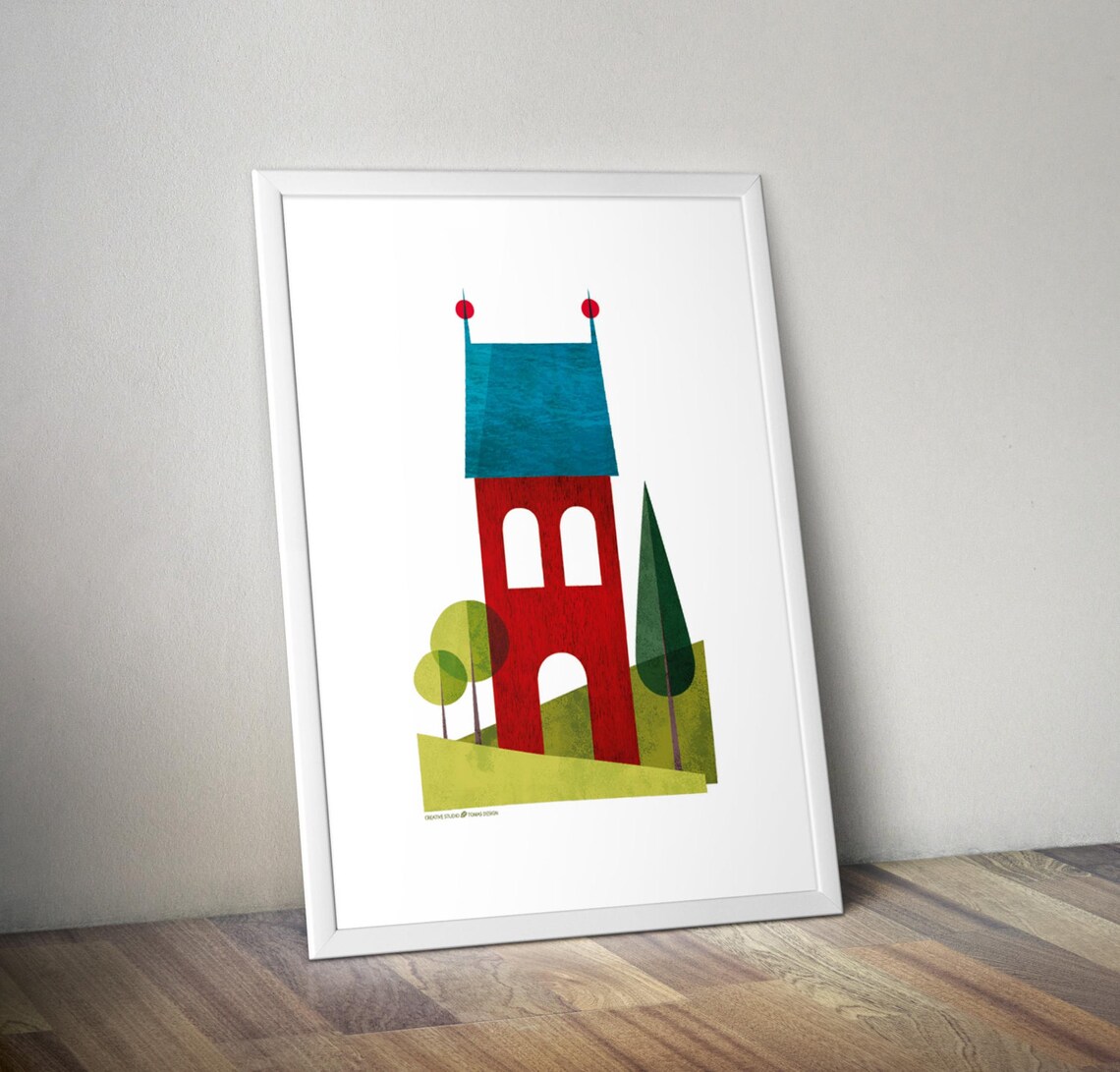 House Print House Poster House Wall Art House Wallpaper - Etsy