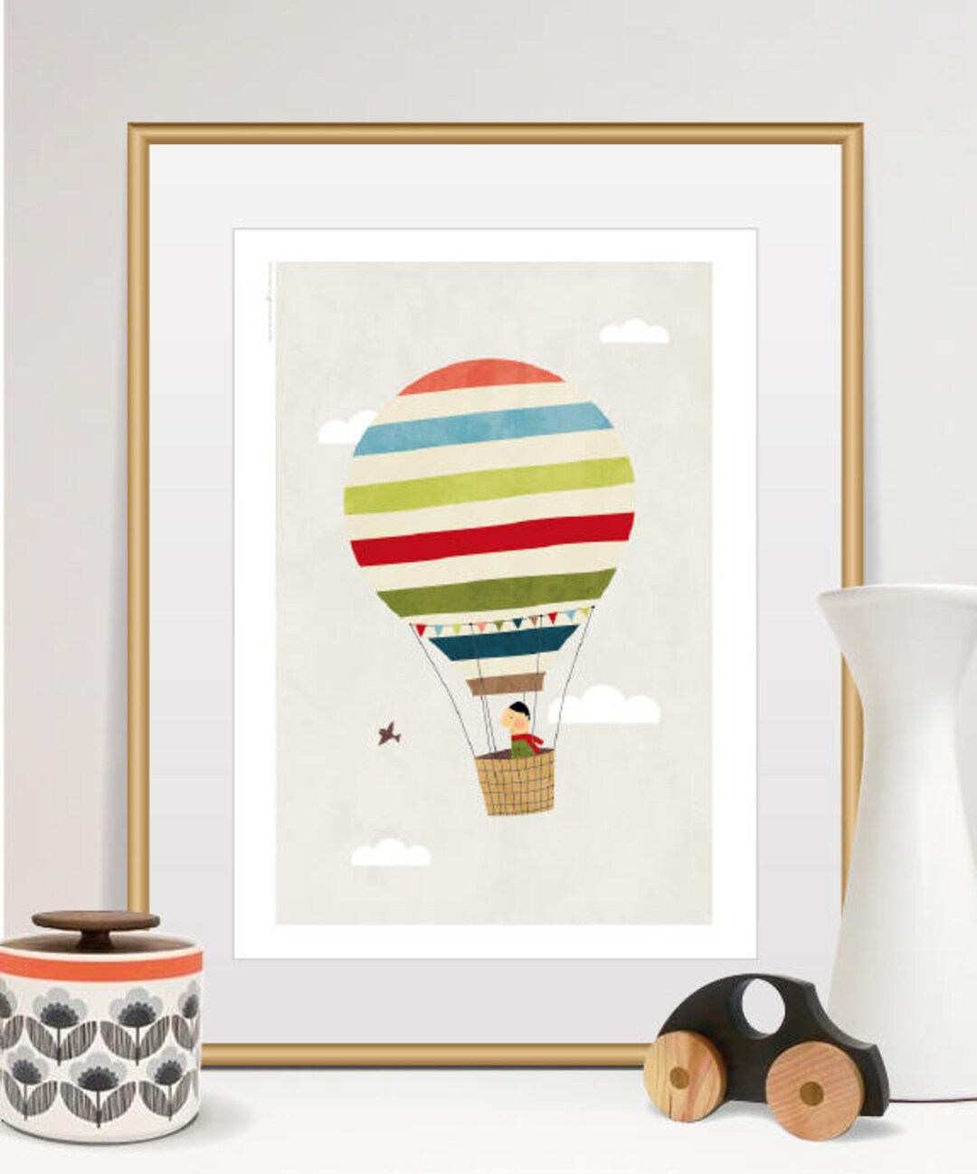 Hot Air Balloon Print, Hot Air Balloon Art, Hot Air Balloon Nursery ...