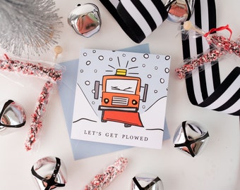 Snow Plow Card | Etsy