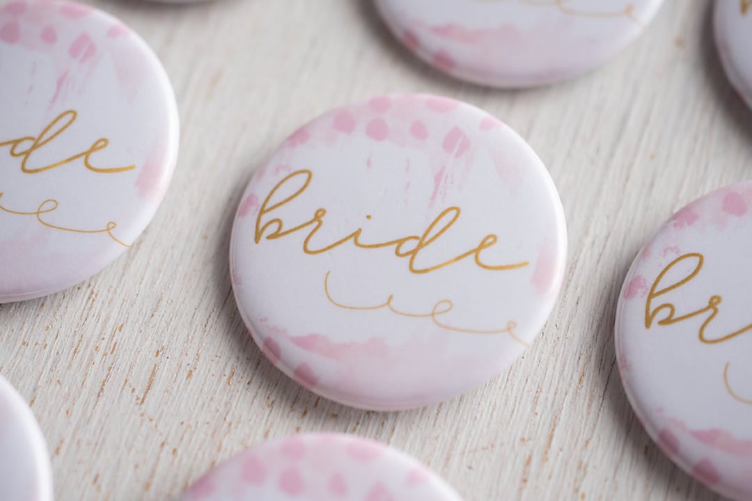 Bachelorette Party Bride Pin Flare Button Bridal Party Button Team ...
