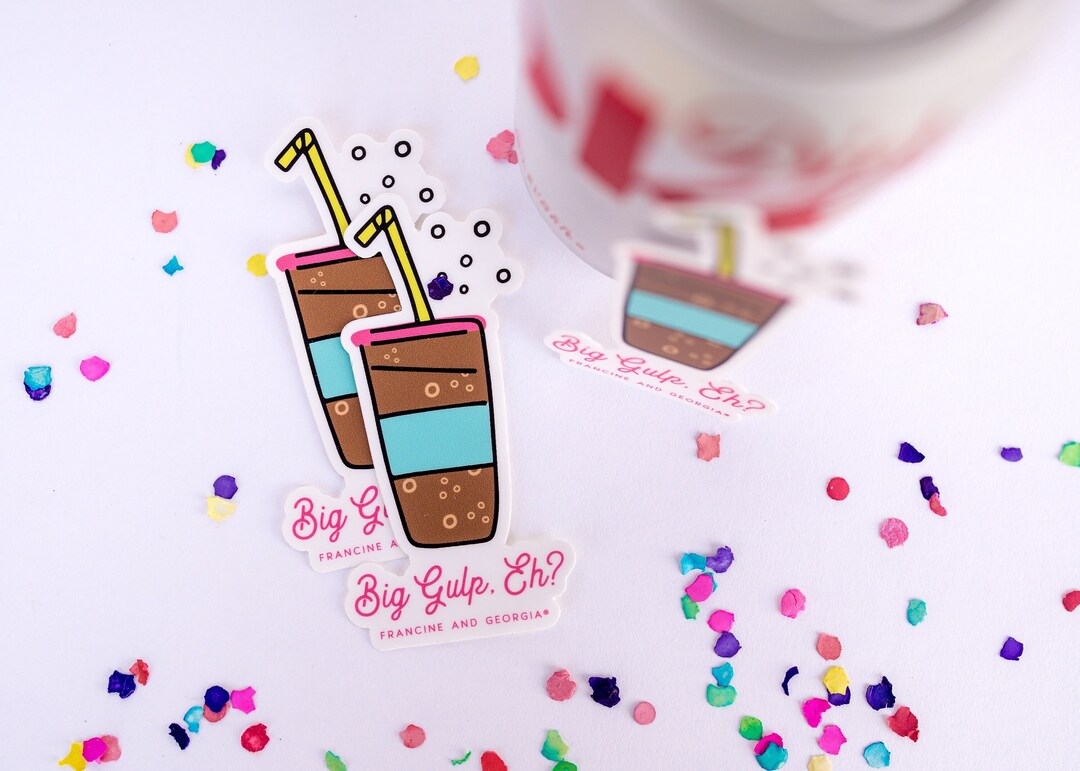 Big Gulp, Pop, Soda, Fountain Drink, Vinyl, Sticker, Snack, Stocking ...