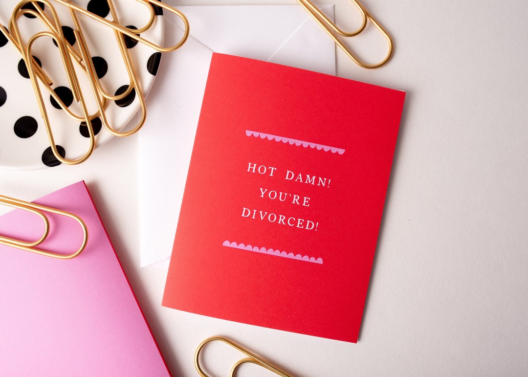 Divorce Card, Happy Divorce, End of Marriage, Thinking of You, Greeting ...