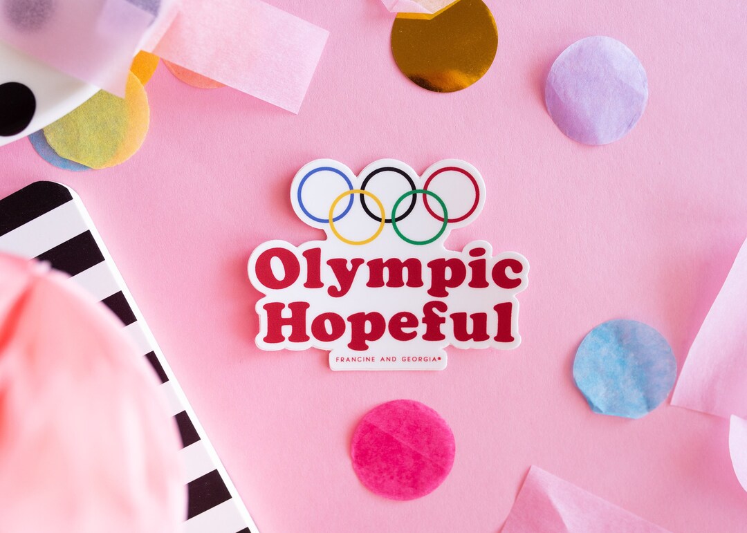 Olympic, Sticker, Vinyl, Team USA, Gold, Winter Games, Water Bottle ...