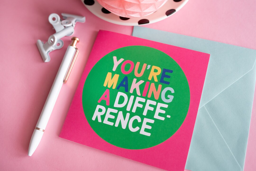 Making a Difference Greeting Card: Essential Worker Thank You - Etsy