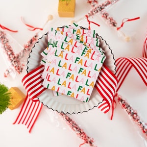 Falalala, Gift Wrap, Christmas Gift Tags, Holiday Packaging, Winter ...