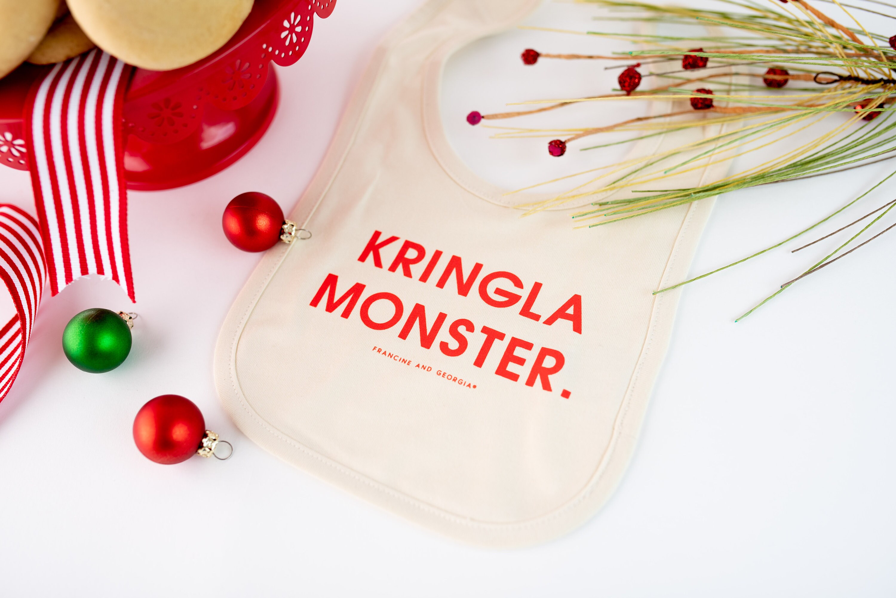 Kringla Gift for Baby Norwegian Bib Stocking Stuffer Christmas | Etsy