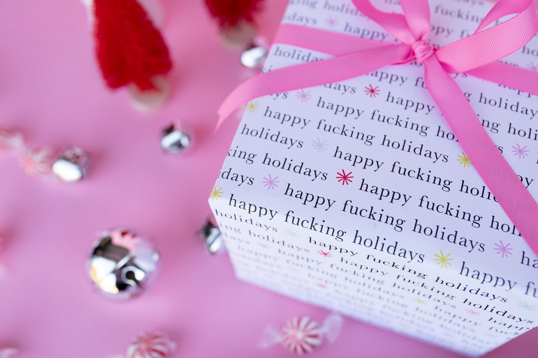 Fuck, Holidays, Adult, Humor, Wrapping Paper, Grab Bag, Sweary ...