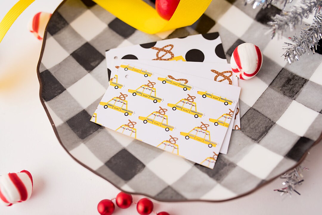 Gift Tag Set, Holiday Gift Wrap, Christmas Gift Tag, Gift Name Card ...