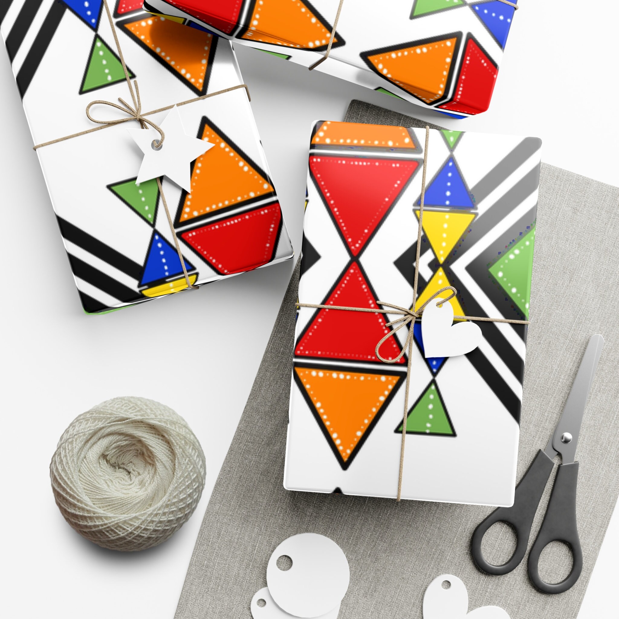 African N'debele-inspired Gift Wrapping Paper Sheet, 1pc, Style 4 - Etsy
