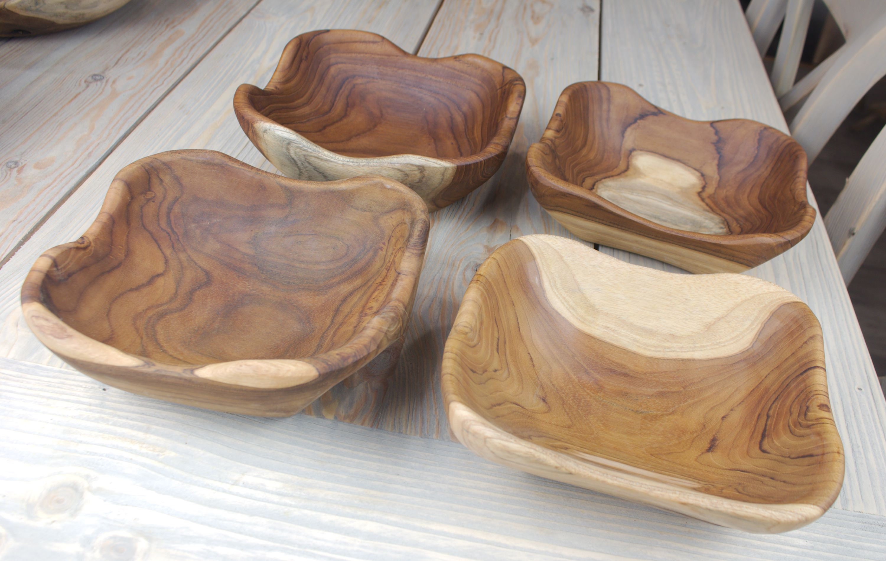 Square Wooden Bowl