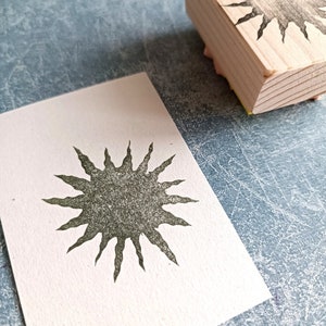 Sun Rubber Stamp for Bullet Journal, Sunshine Stamp for Snail Mail ...