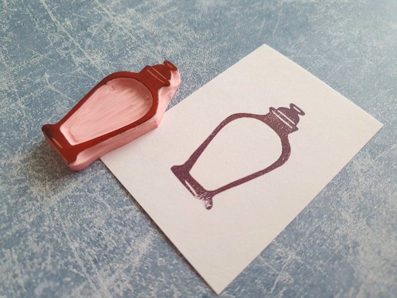 Bottle Rubber Stamp, Vintage Jar Stamp, Potion Print, Glassware Decor ...