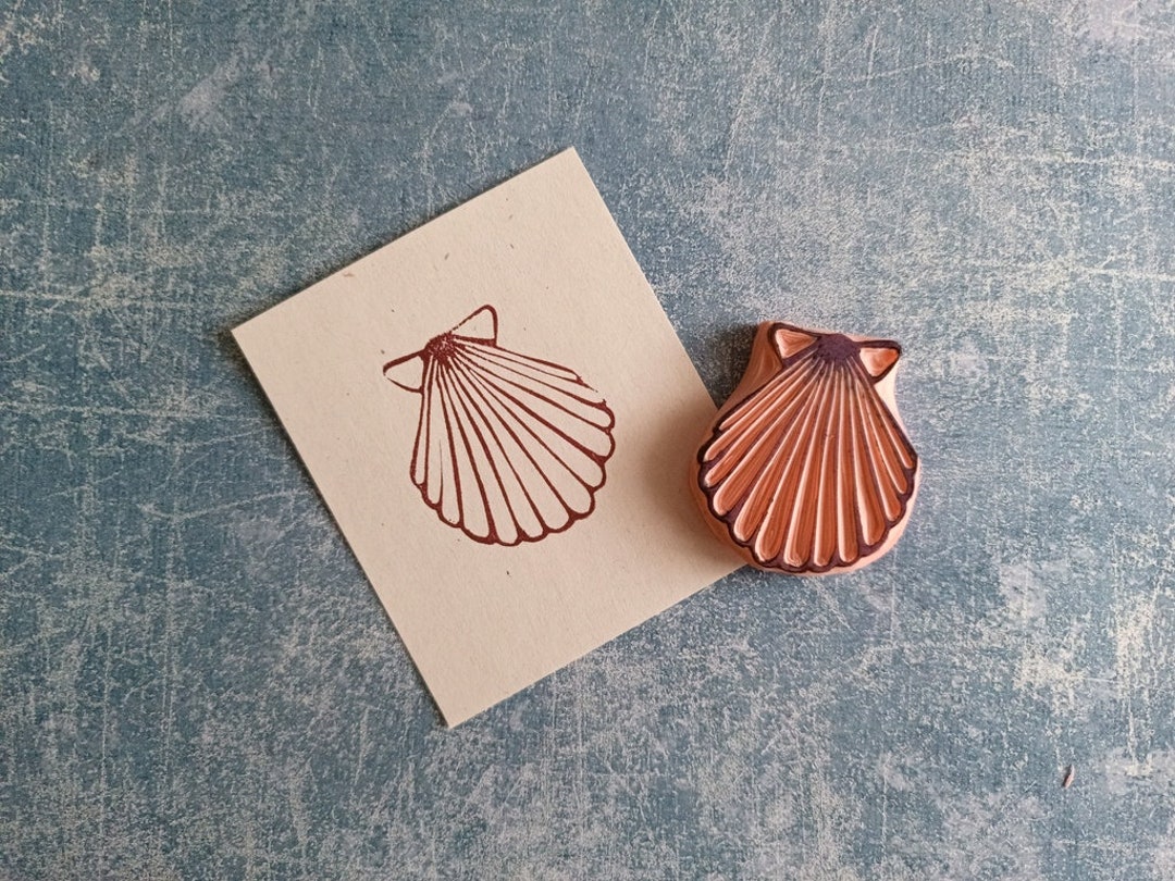 Seashell Rubber Stamp, Sea Treasures Stamp, Scrapbooking Supplies ...