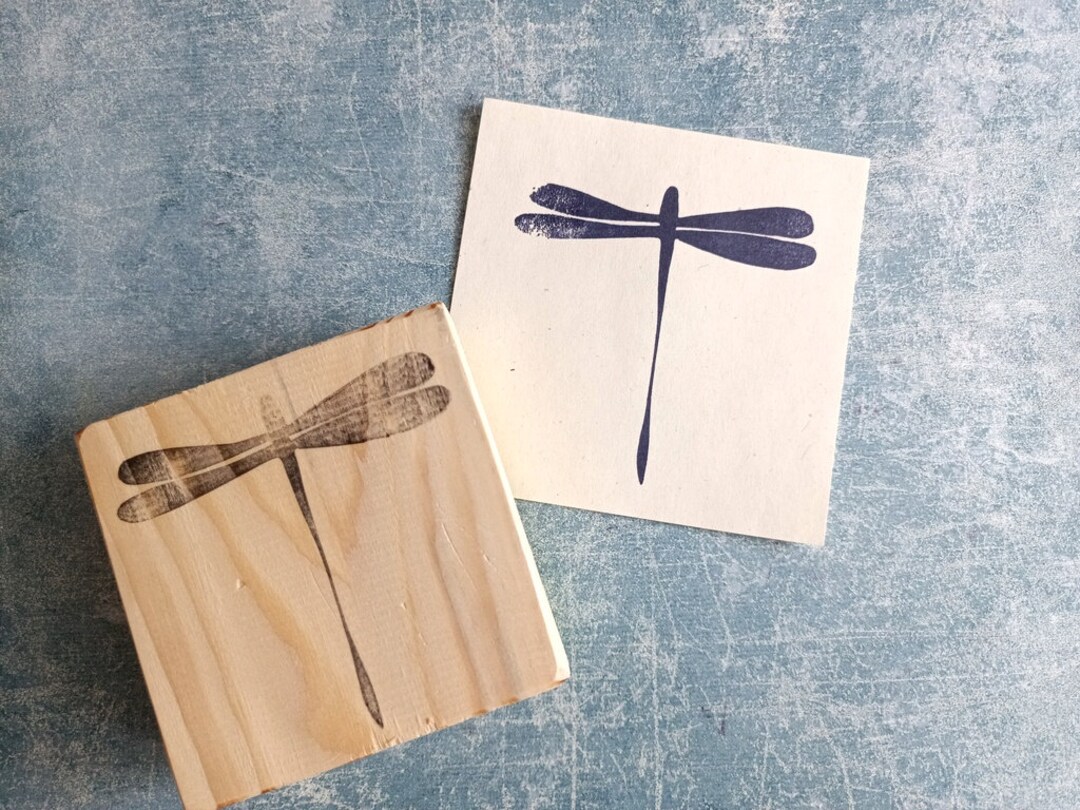 Dragonfly Rubber Stamp for Cardmaking, Bug Stamp for Bullet Journal ...