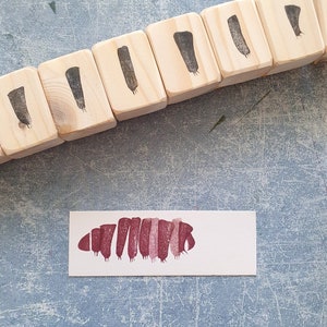 Caterpillar rubber stamp set of 9 stamps to print own | Etsy