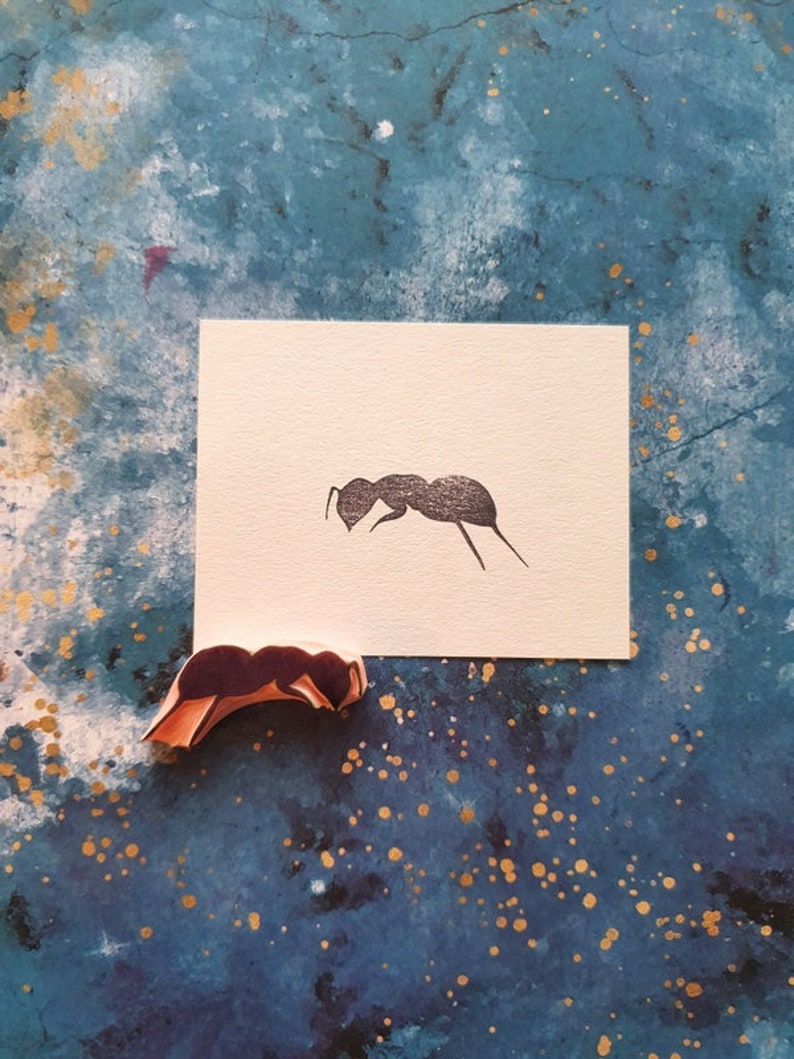 Ant Rubber Stamp for Junk Journal Insect Stamp for Creative | Etsy