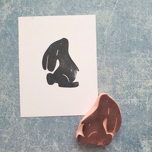 Hare Rubber Stamp for Cardmaking, Wild Animal Stamp for Kids Diary ...