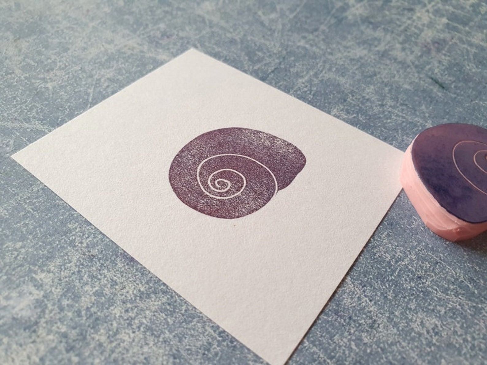 Shell Rubber Stamp for Daily Planner Ocean Shell Stamp for | Etsy