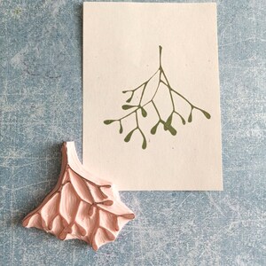 Mistletoe Stamp for Handmade Cards, Seasonal Scrapbooking Supply ...
