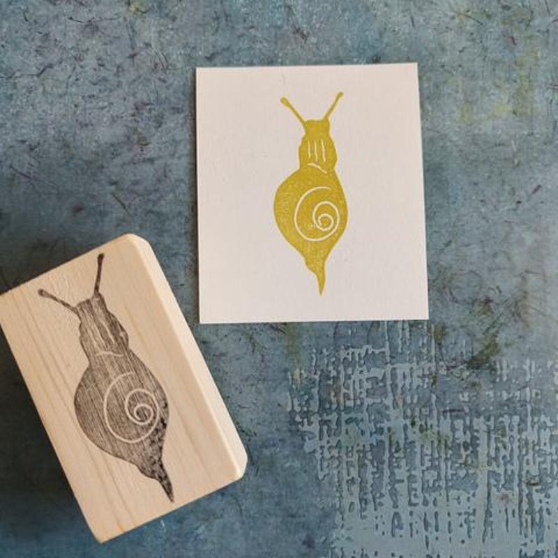 Snail Mail Stamp - Etsy