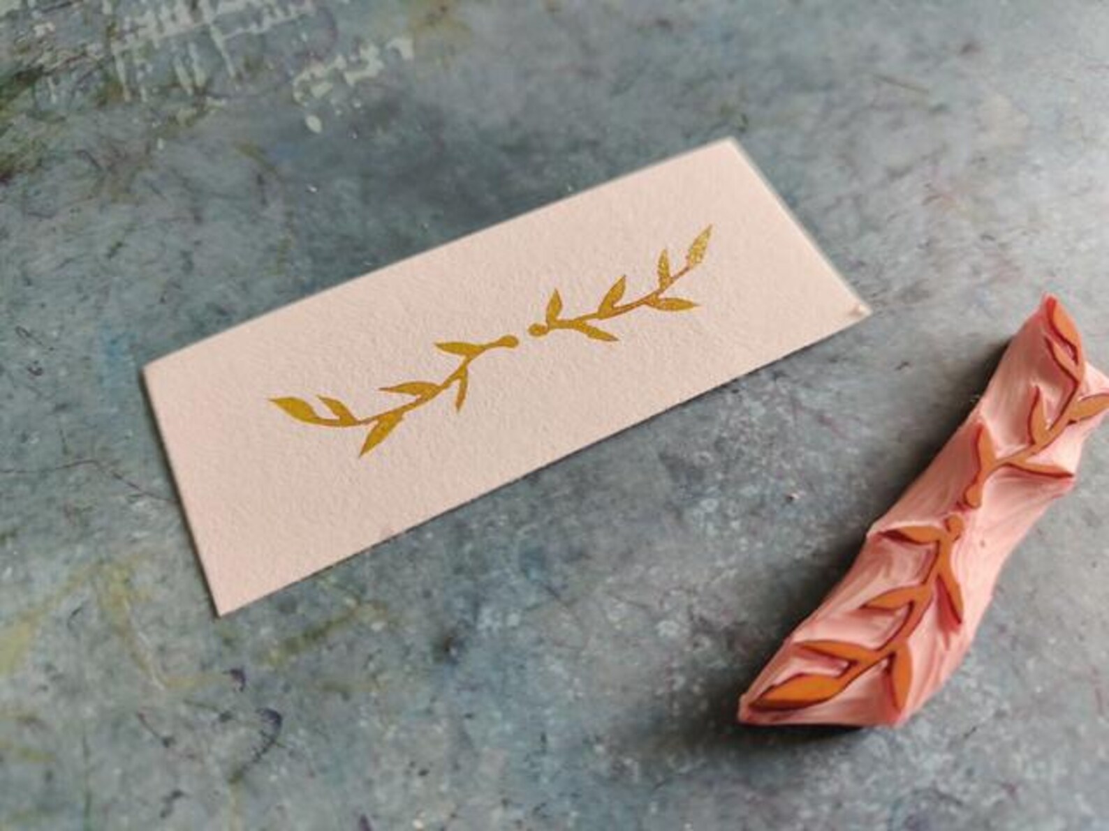 Border Rubber Stamp for Cardmaking, Wedding Invitation Decor ...