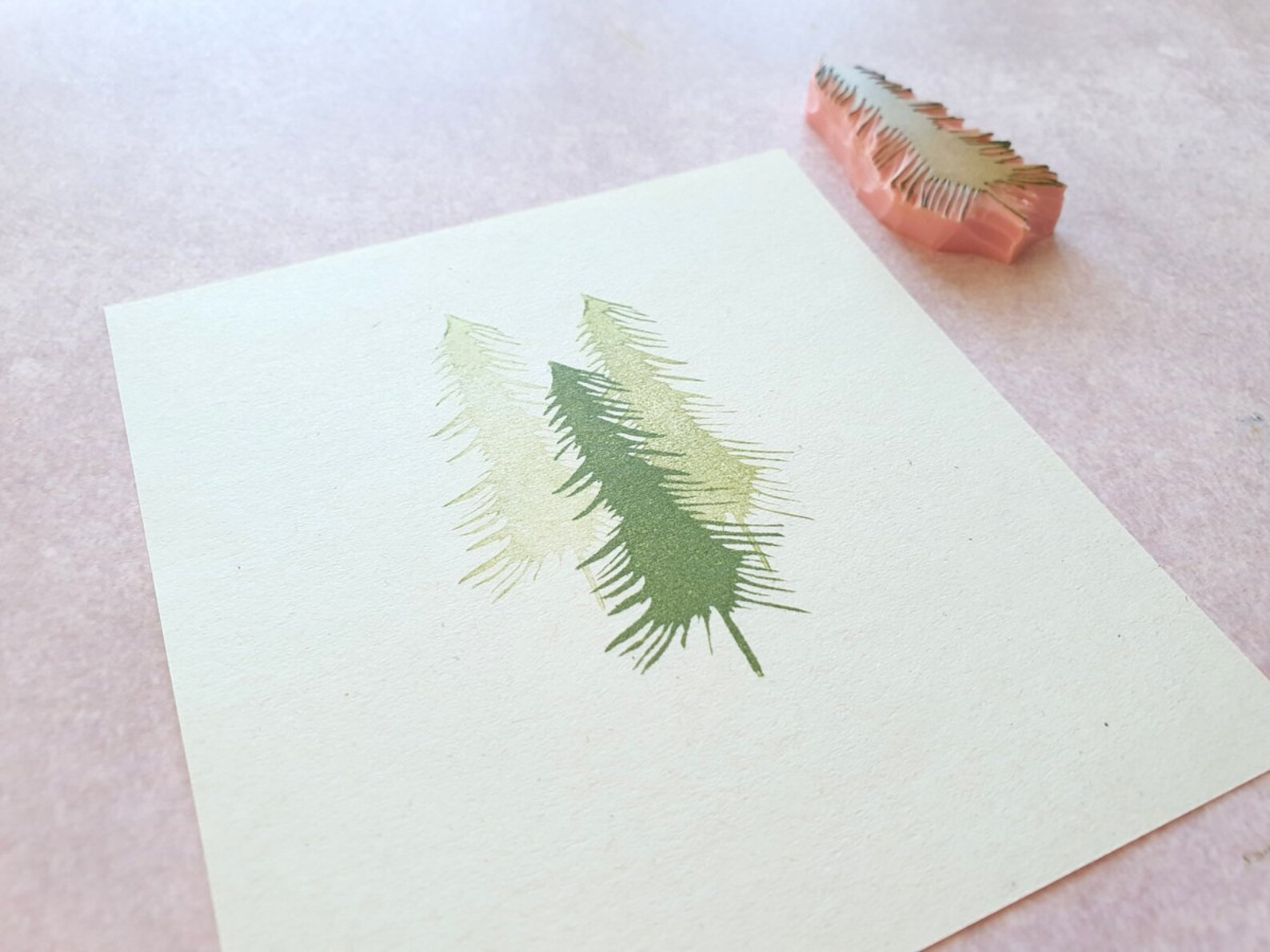 Pine Tree Rubber Stamp, Winter Forest Stamp, Christmas Cardmaking ...