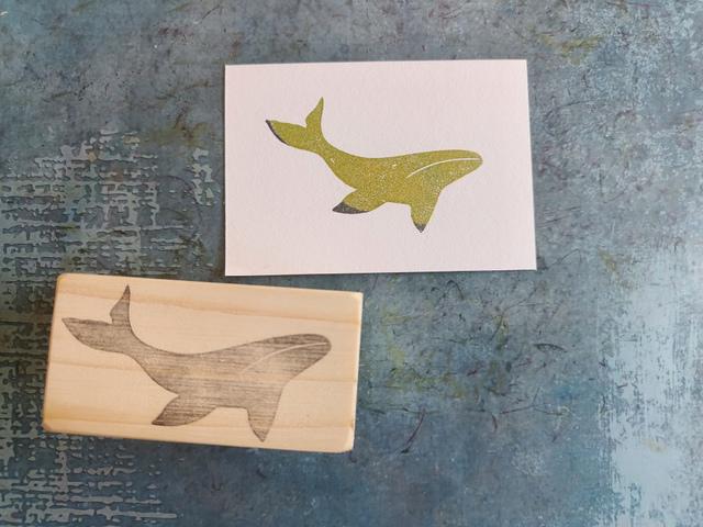 Whale Stamp for Nature Journal, Baleen Whale Rubber Stamp, Ocean Animal ...