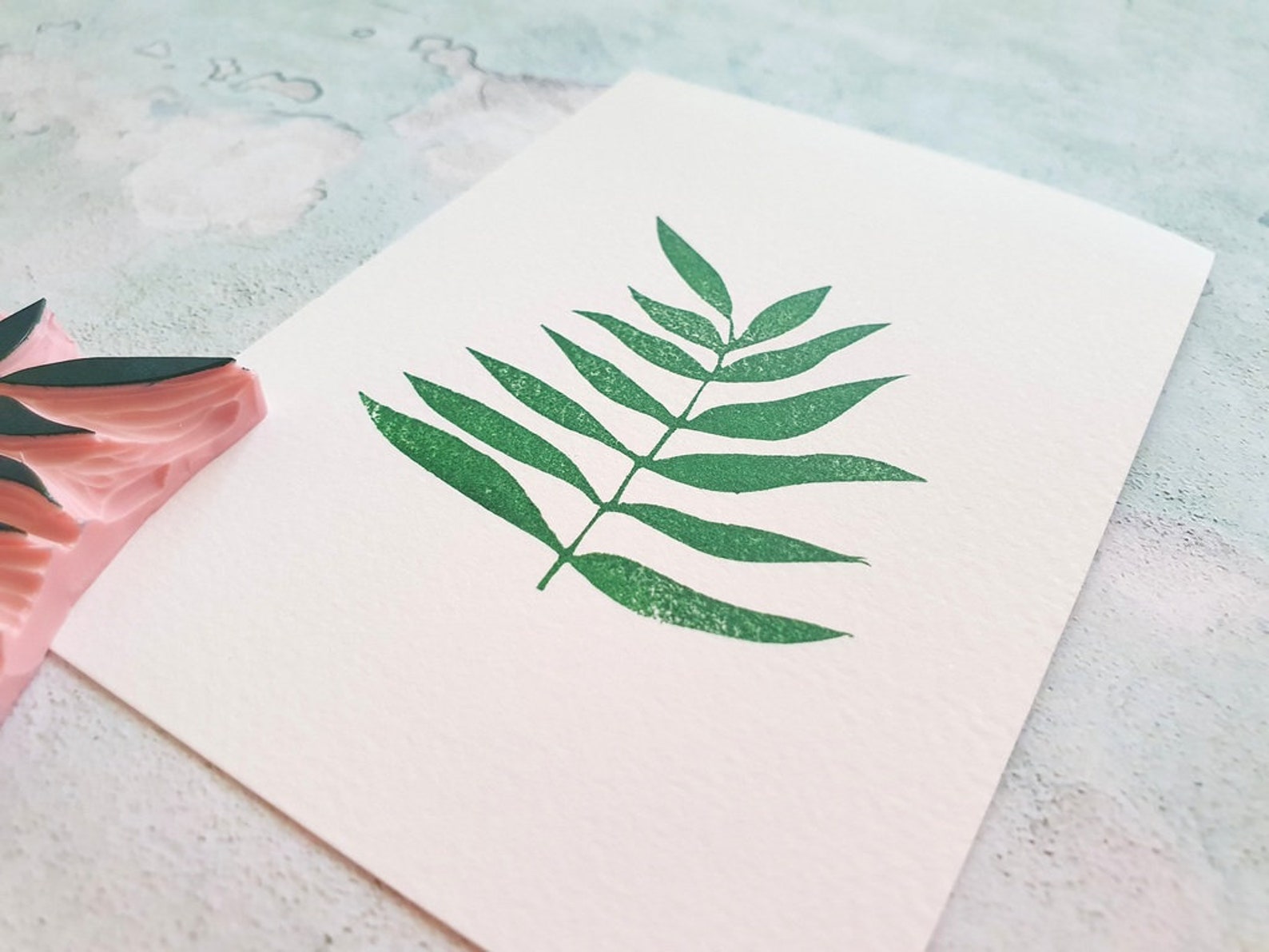 Leaf Rubber Stamp Fall Leaves Stamp for Cardmaking Wild - Etsy