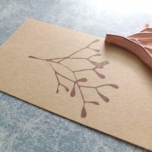 Mistletoe Stamp for Handmade Cards, Seasonal Scrapbooking Supply ...