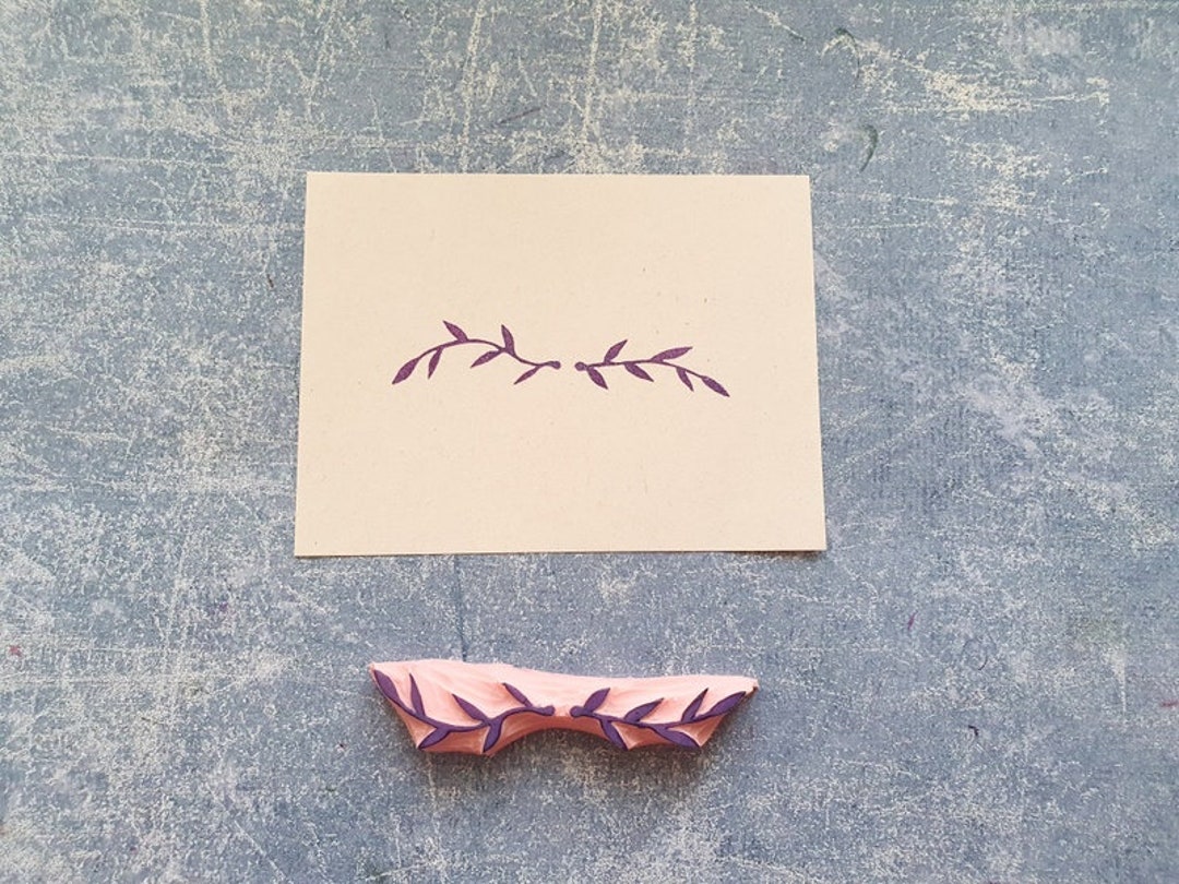 Border Rubber Stamp for Cardmaking, Wedding Invitation Decor ...