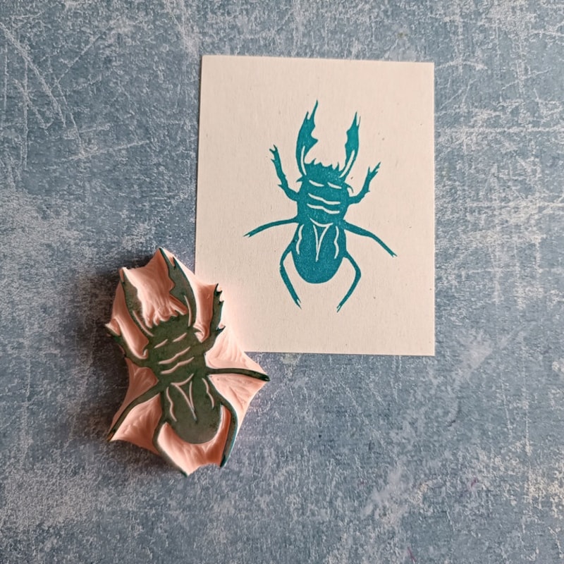 Insect Rubber Stamp - Etsy UK