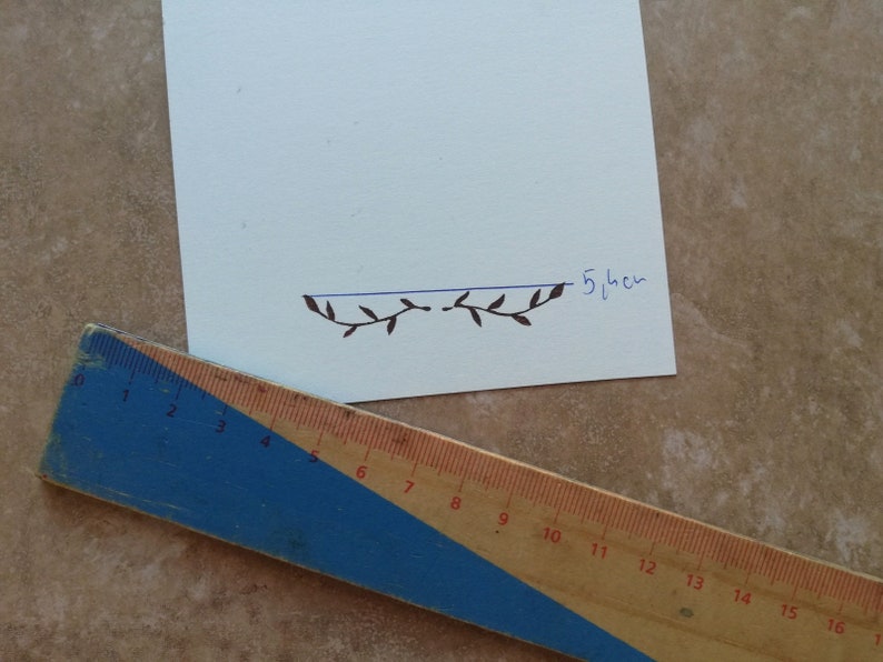 Border rubber stamp for cardmaking wedding invitation decor | Etsy