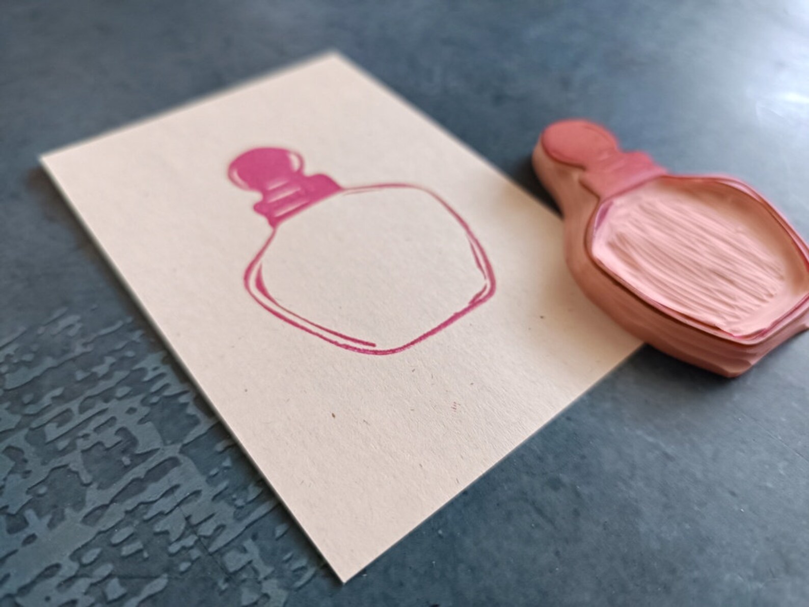 Perfume Bottle Rubber Stamp, Fragrance Bottle Stamp for Journaling ...