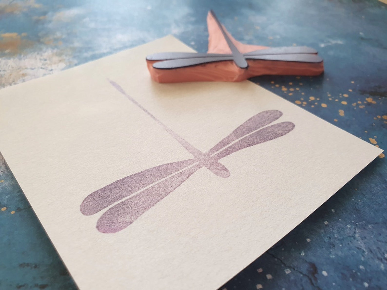 Dragonfly Rubber Stamp for Bullet Journal, Entomology Gift for Vintge ...