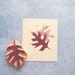 Leaf Rubber Stamp for Art Journaling Rustic Leaf Stamp for - Etsy