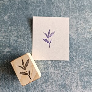 Tea Leaf Rubber Stamp, Botanical Leave Stamp,party Favors, Thank You ...