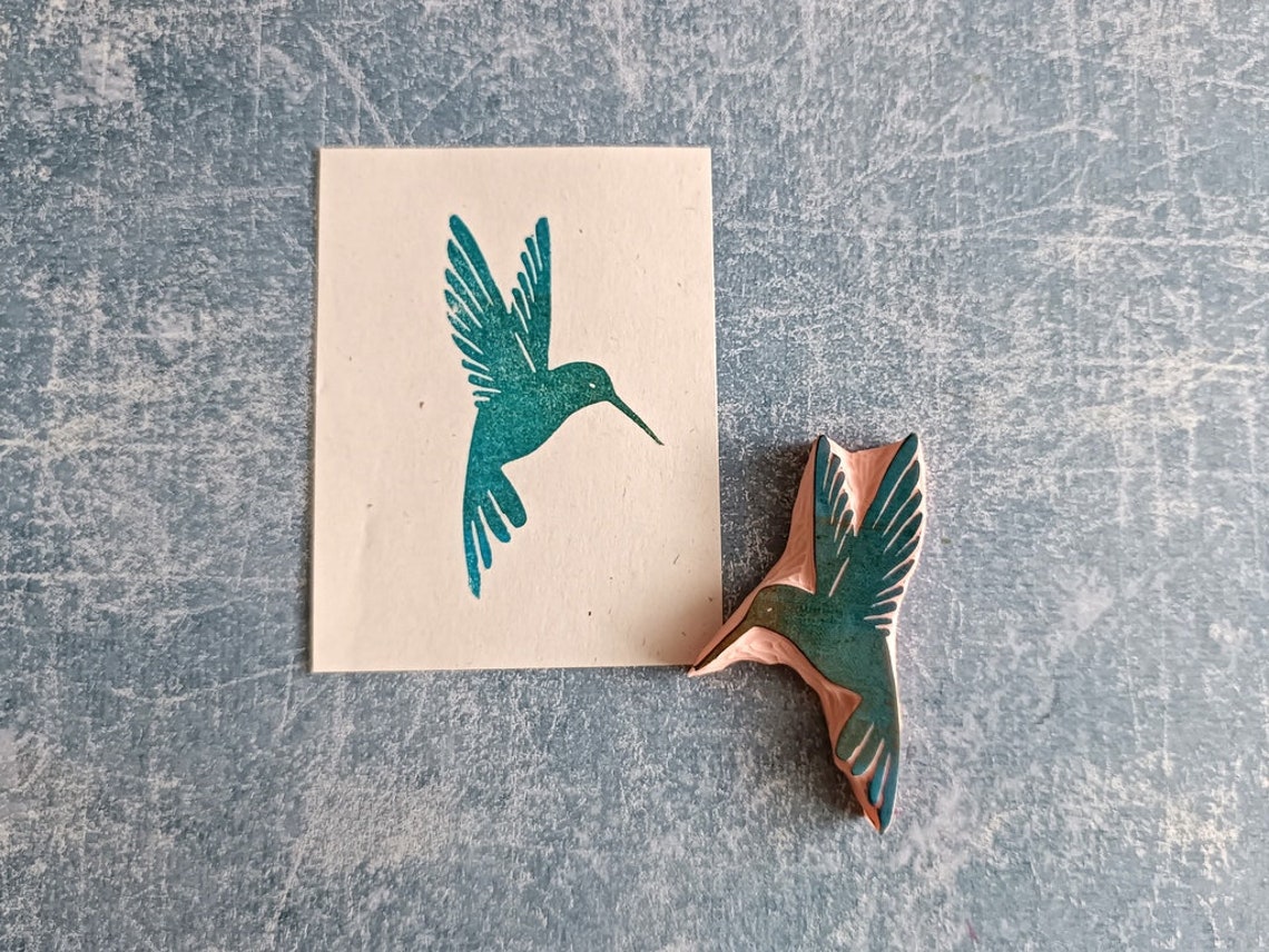 Humming Bird Rubber Stamp for Journal Exotic Bird Stamp for - Etsy