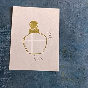 Perfume Bottle Rubber Stamp, Fragrance Bottle Stamp for Journaling ...