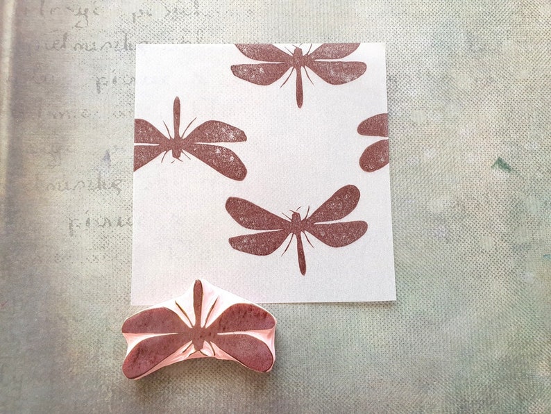 Moth rubber stamp for cardmaking bug stamp for bullet | Etsy