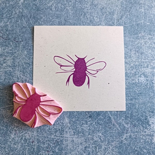Bee Rubber Stamp - Etsy