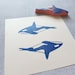 Orca Rubber Stamp for Scrapbooking, Delphin Stamp for Paper Craft ...