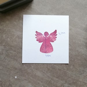Vintage Angel Rubber Stamp for Christmas Card, Handmade Holiday Decor ...