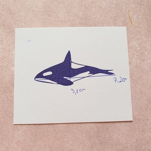 Orca Rubber Stamp for Scrapbooking, Delphin Stamp for Paper Craft ...
