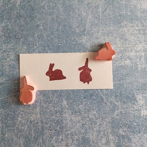 Hare Rubber Stamp for Bullet Journal, Rabbit Decorative Template ...