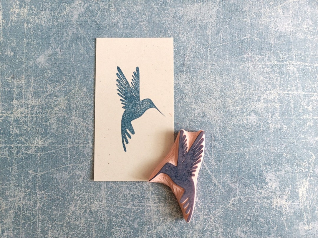 Humming Bird Rubber Stamp for Journal Exotic Bird Stamp for - Etsy
