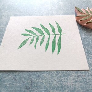 Leaf Rubber Stamp, Fall Leaves Stamp for Cardmaking, Wild Flower ...
